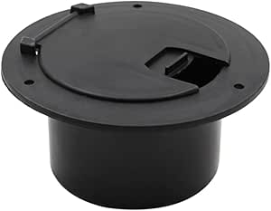 Amazon.com: ciciTree Black Round Flip Up Power Electrical Cable Cord ...