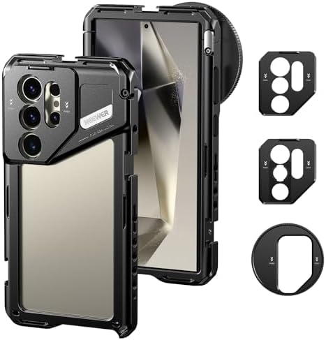 NEEWER S24 Ultra Phone Cage with 67mm Filter Adapter, 17mm Lens ...