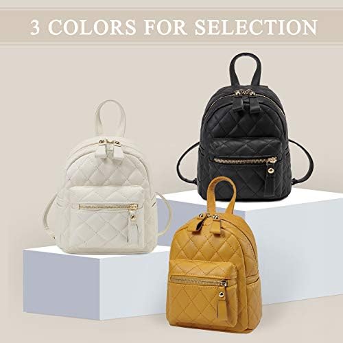 Amazon.com: Mini Backpack Purse, Kasqo 3 Carry Ways Small Cute Quilted ...