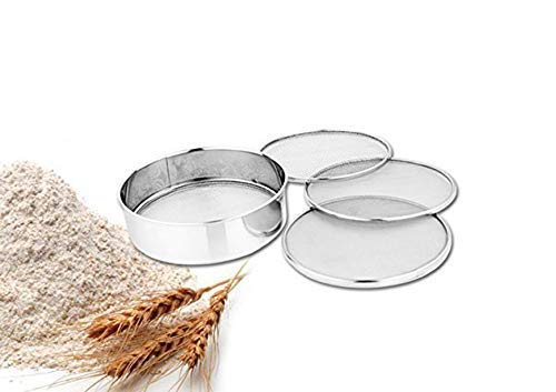 Buy Rupas Nest Stainless Steel Om Paras 4 in 1 Flour Stainer, Standard ...