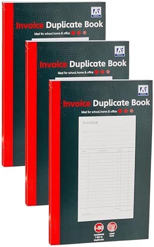 Anker International Stationary"1-80" Invoice Duplicate Book, A5 (Pack ...