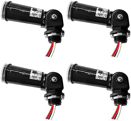 4 Pack Dusk to Dawn Day Night Sensor Photocell Sensor Switch Waterproof ...