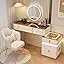 Vanity Desk Set with Mirror and 5 Drawers, 100CM/80CM Vanity Makeup ...