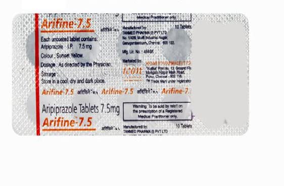 Arifine 7.5 - Strip of 10 Tablets : Amazon.in: Health & Personal Care