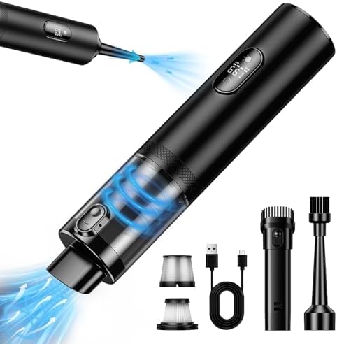 Lalalumi Car Vacuum Cleaner & Compressed Air Duster 2-in-1, 14000PA ...