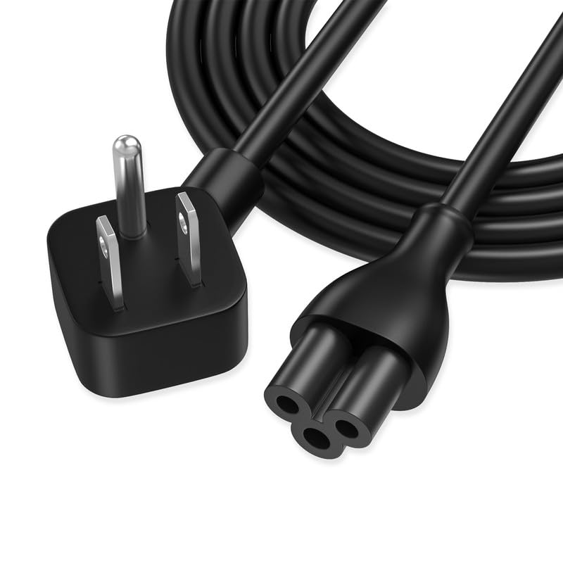Amazon.com: AGVEE 6ft 3 Prong AC Laptop Power Cord Cable, 90 Degree ...