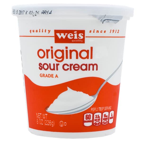 Amazon.com: Weis Quality, Sour Cream Grade A Original, 8 Ounce ...