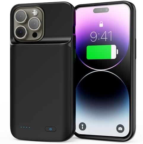 Amazon.com: QTshine Battery Case for iPhone 14 Pro Max,14 Plus and 13 ...