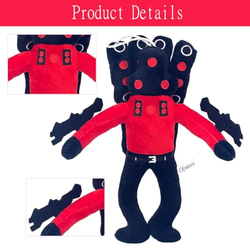LabDip Cute Toilet Plush Doll, 26cm Red Toilets Figure Plush, Toilet ...
