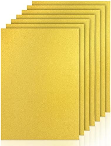 Belle Vous 250gsm 60 Pack A4 Gold Cardstock - 29.7 x 21cm / 11.7 x 8.25 ...