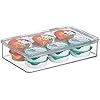 mDesign Stackable Kitchen Storage Containers - Food Storage Containers ...