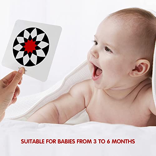 Richgv Baby Flash Cards Black & White/Colorful High Contrast 40 Pages ...