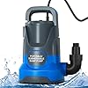 PANRANO Sump Pump Submersible Water Pump 1.1HP 4700GPH Portable Water ...