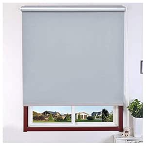Kayra Decor 100% Blackout PVC Roller Blinds for Windows UV Protection, Waterproof, Room ...