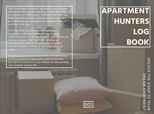 Apartment Hunters Log Book: Unlock the door to your next rental ...