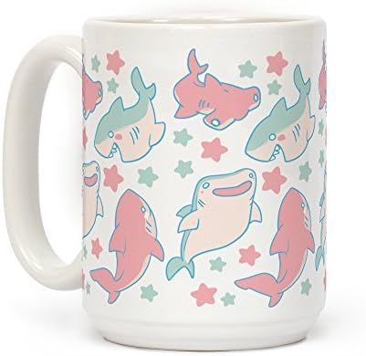 Amazon.com: LookHUMAN Shark Coffee Mug - Funny Coffee Mugs Adult Humor ...