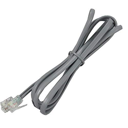 RJ11 Cupper Telephone Cable 2pin (2 Meter) Cable (Pack of 2) (Gray ...