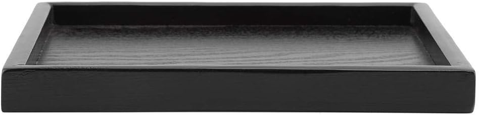 Amazon.com: Solid Wood Serving Tray Rectangle Shape Tea Coffee Drinks ...