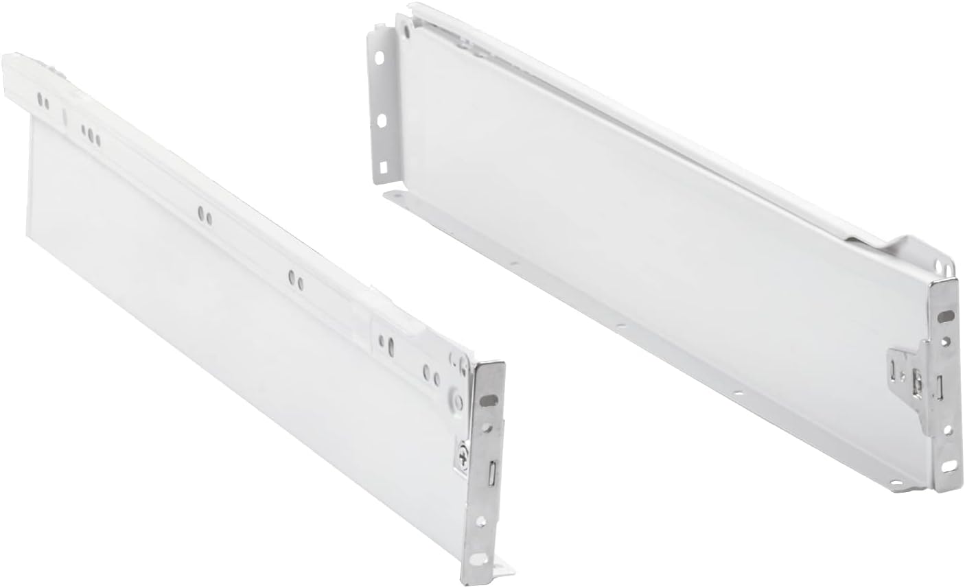 Amig - Set di 2 guide scorrevoli metalliche Mod.30 con ruote e lato del ...