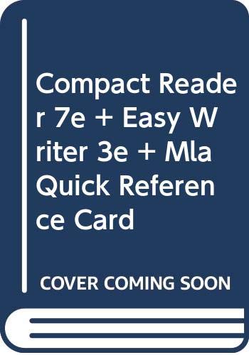 Amazon.com: Compact Reader 7e & Easy Writer 3e & MLA Quick Reference ...