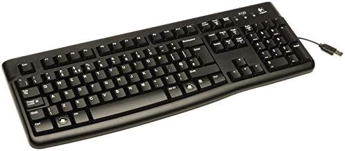 Logitech K120 Wired Windows Keyboard, Greca Layout, Black : Amazon.es ...