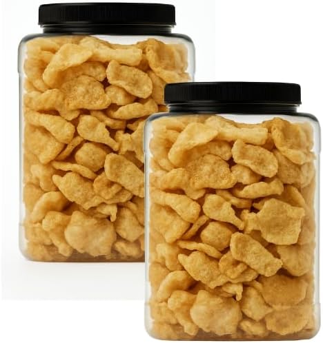 Amazon.com: (2) Original Smoked Fried Pork Rinds, 16oz Resealable Tub ...