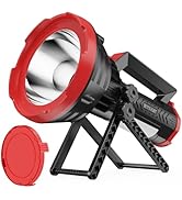 BUYSIGHT Rechargeable Spotlight Flashlight, 1000,000 lumens 600 Yards ...