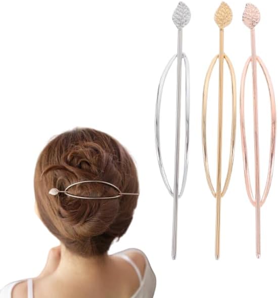 Amazon.com : Allereyae Vintage Celtic Knot Hair Slide long Hair Stick ...