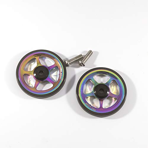 LITEPRO Eazy Wheels Extender + Eazy Wheels for BROMPTON Folding Bicycle ...