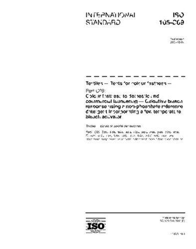 ISO 105-C09: 2001, Textiles - Tests for colour fastness - Part C09 ...