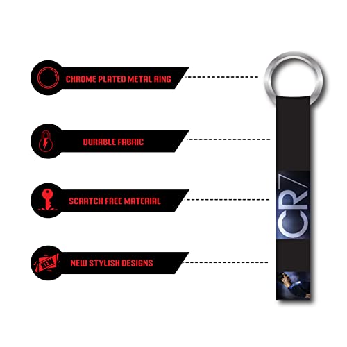 SIGNOOGLE 1 Pcs Cr7 Chritiano Ronaldo Theme Lanyard keychain Holder ...