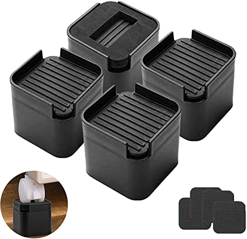 JONHWI Bed Furniture Risers, 3 inch Raise Blocks, Heavy Duty for Bed ...