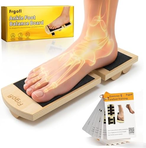 Amazon.com : Frgofl Balance Board for Ankle Strengthening & Physical ...