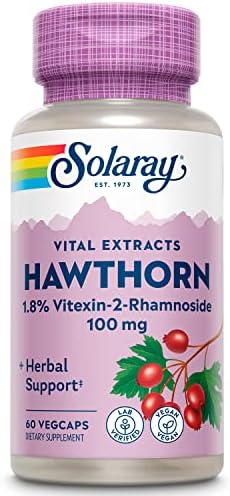 Amazon.com: Solaray Vital Extracts Hawthorn, 300 mg, 60 VegCaps ...