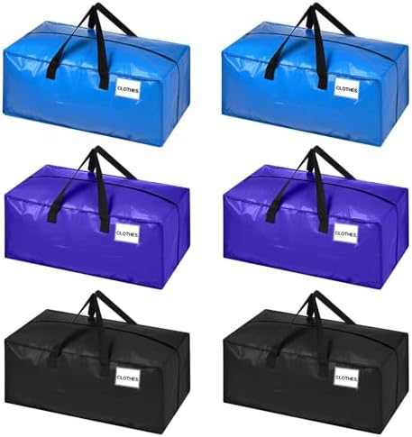 TAILI 4 Pack Extra Large Moving Bags, Clear Heavy Duty Totes For ...