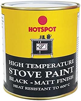 500ml Matt Black Heat Resistant Brush On Paint- Heat Resistant up to ...