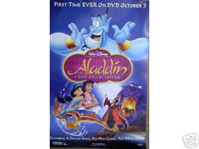 Amazon.com: Aladdin (DVD) 27x40 Original Movie Poster : Movies & TV