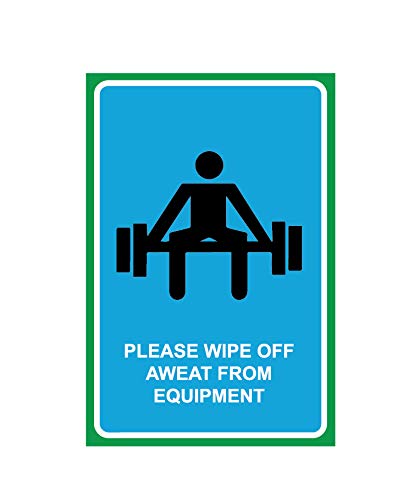 SIGN EVER Please Wipe of Equipments Information Printed Sign Sticker ...