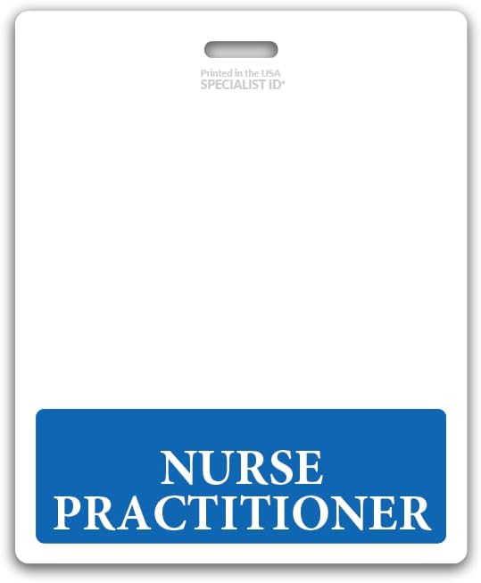 Amazon.com : Oversized Nurse Practitioner Badge Buddy Horizontal ...