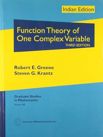 Buy FUNCTION THEORY OF ONE COMPLEX VARIABLE Book Online at Low Prices in India | FUNCTION THEORY ...