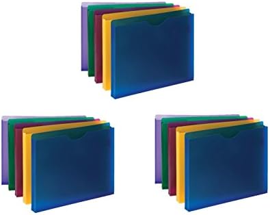 Amazon.com : Smead Poly File Jacket, Straight-Cut Tab, 1" Expansion ...