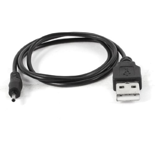 2 Pcs USB Port to DC 2. 5mm Power Line Cable Black 69cm Long : Amazon ...