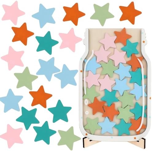 KATIMI Reward Jar with Star Tokens, Reward Jars for Children, Star Jar ...