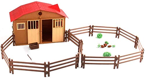Simulation Play Farm House Model Figures Children Play House Toys ...