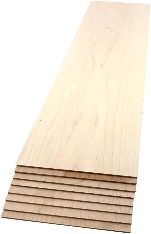 Amazon.com: The Hardwood Edge Maple Hardwood Planks - 8-Pack Hard Maple ...