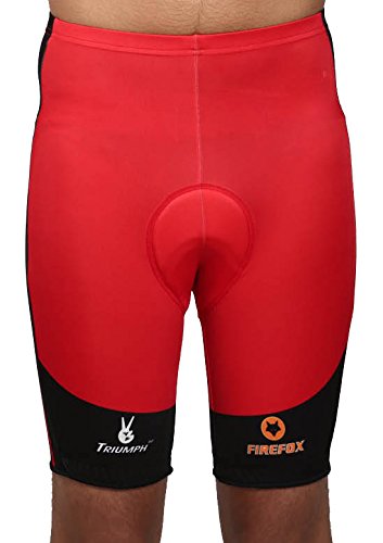 TRIUMPH Firefox Stripe Men's Polyester Cycling Short Medium Red ...