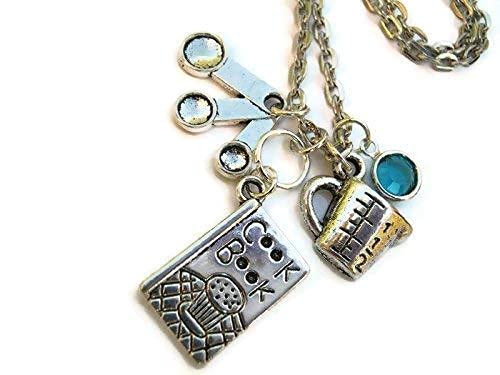 Amazon.com: Baker Chef Charm Necklace, BakerJewelry, Personalized ...