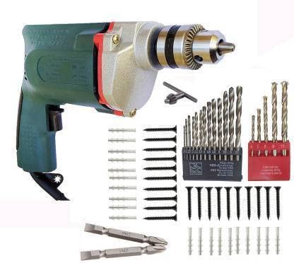 Drill MAchine with Drill bits set Sauran Power & Hand Tool Kit (61 ...