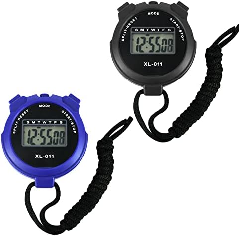 2pcs Digital Sports Stopwatch Timer Stopwatch Large Display Interval ...