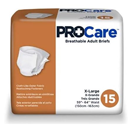 Amazon.com: Procare Briefs - X-large 60/cs : Health & Household